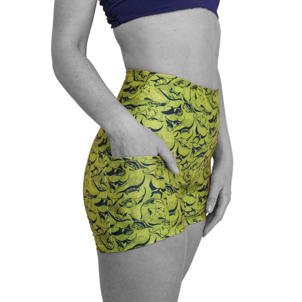 Manta Ray Sustainable Side Pocket Shorts | Sustainable Swimwear ...